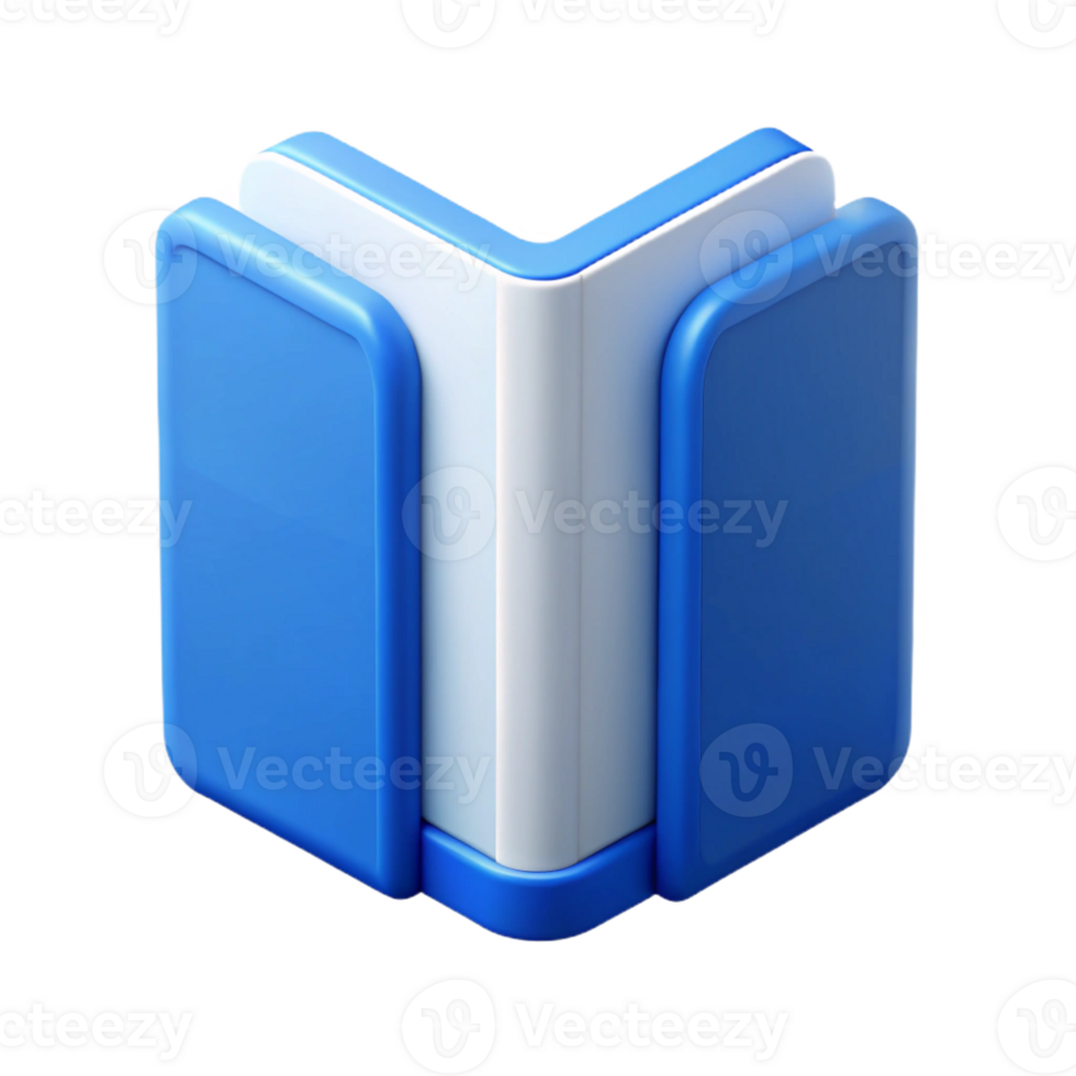 Spectacular Coveted Minimalist Book Logo With Clean Lines Flat Blue Color With Scalable Design