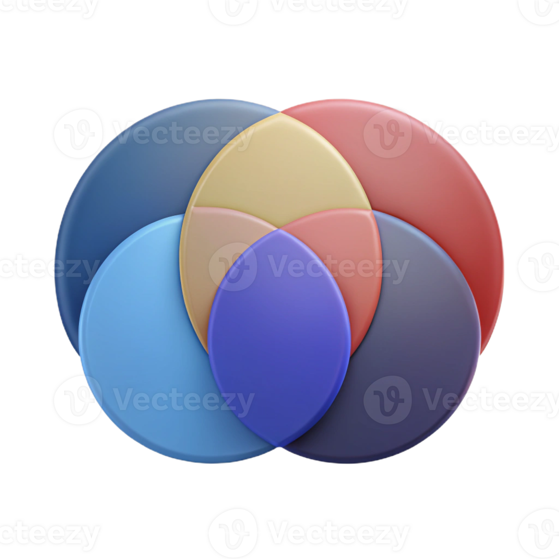 Majestic Celebrated Venn Diagram With Two Overlapping Circles Crisp Edges Solid Colors