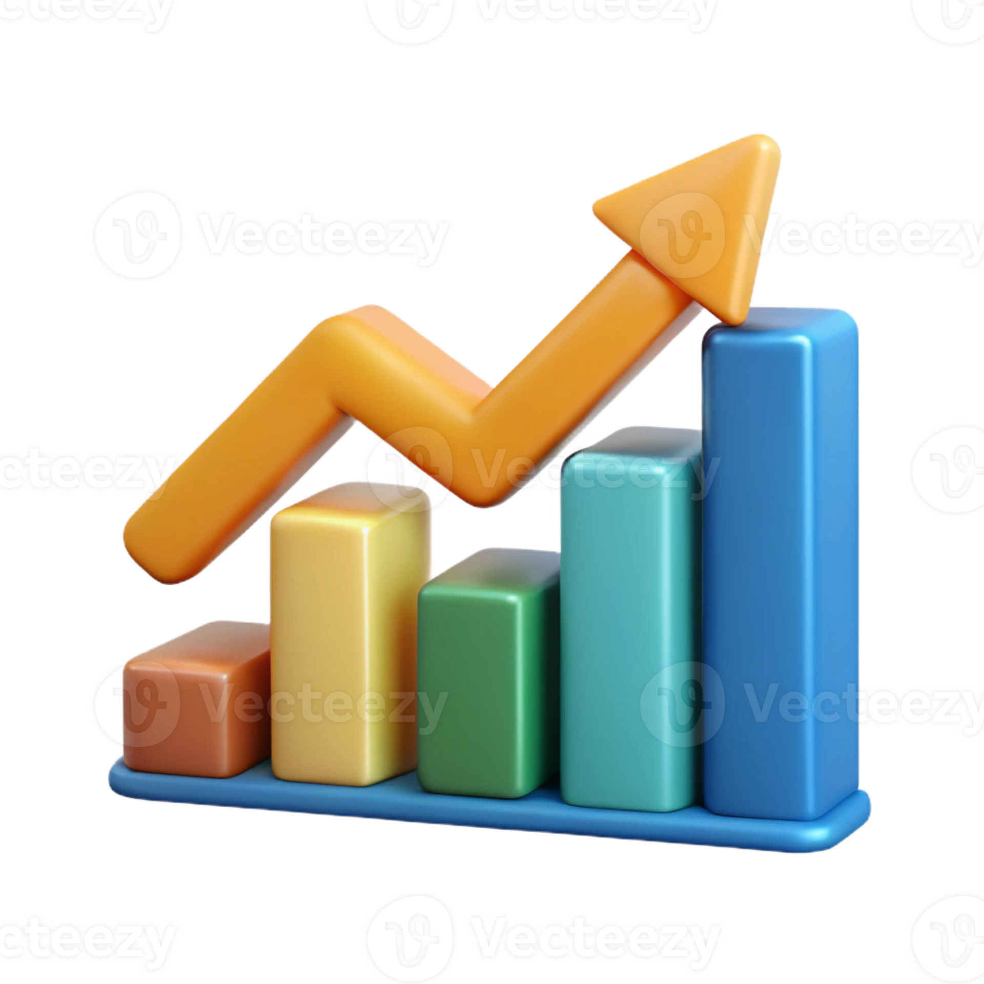 Timeless Modern Upward Trending Arrow Chart With Three Data Points Clean Lines Single Weight
