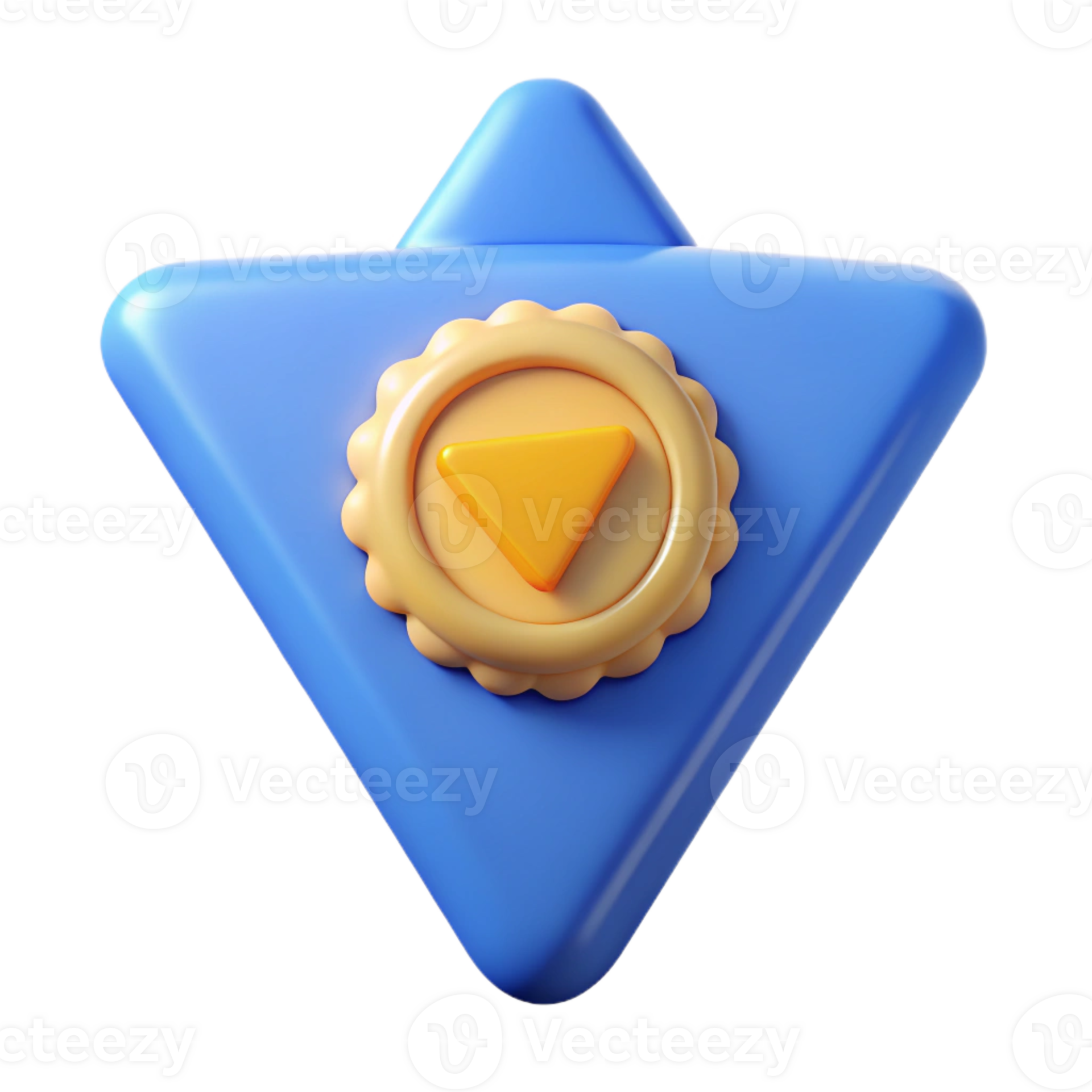 Dramatic Distinctive Triangle Badge With A Central Circle Scalable Crisp Edges Minimal With