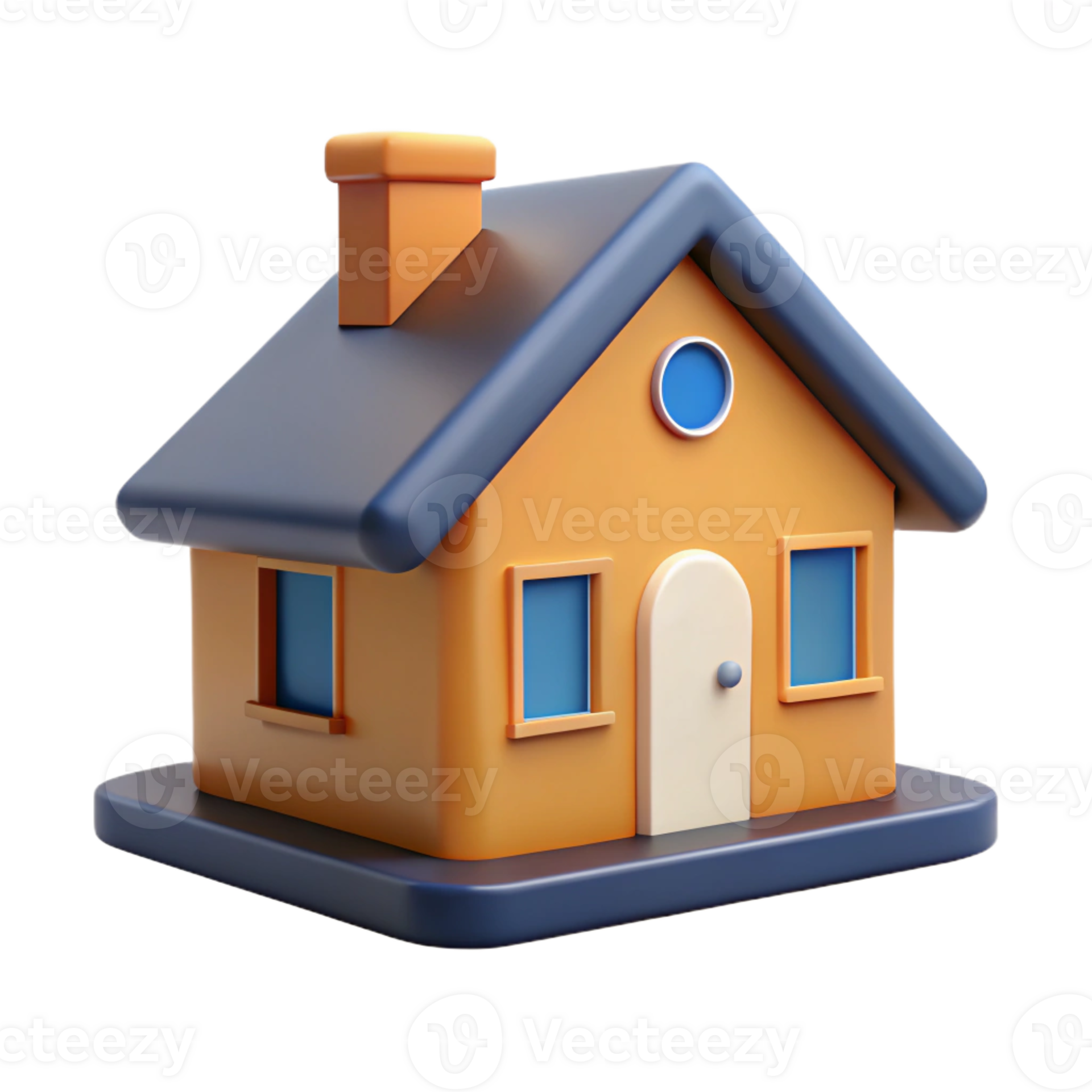 Whimsical Serene Clean Lines Depicting A Simple House Flat Color Minimal Design With Scalable