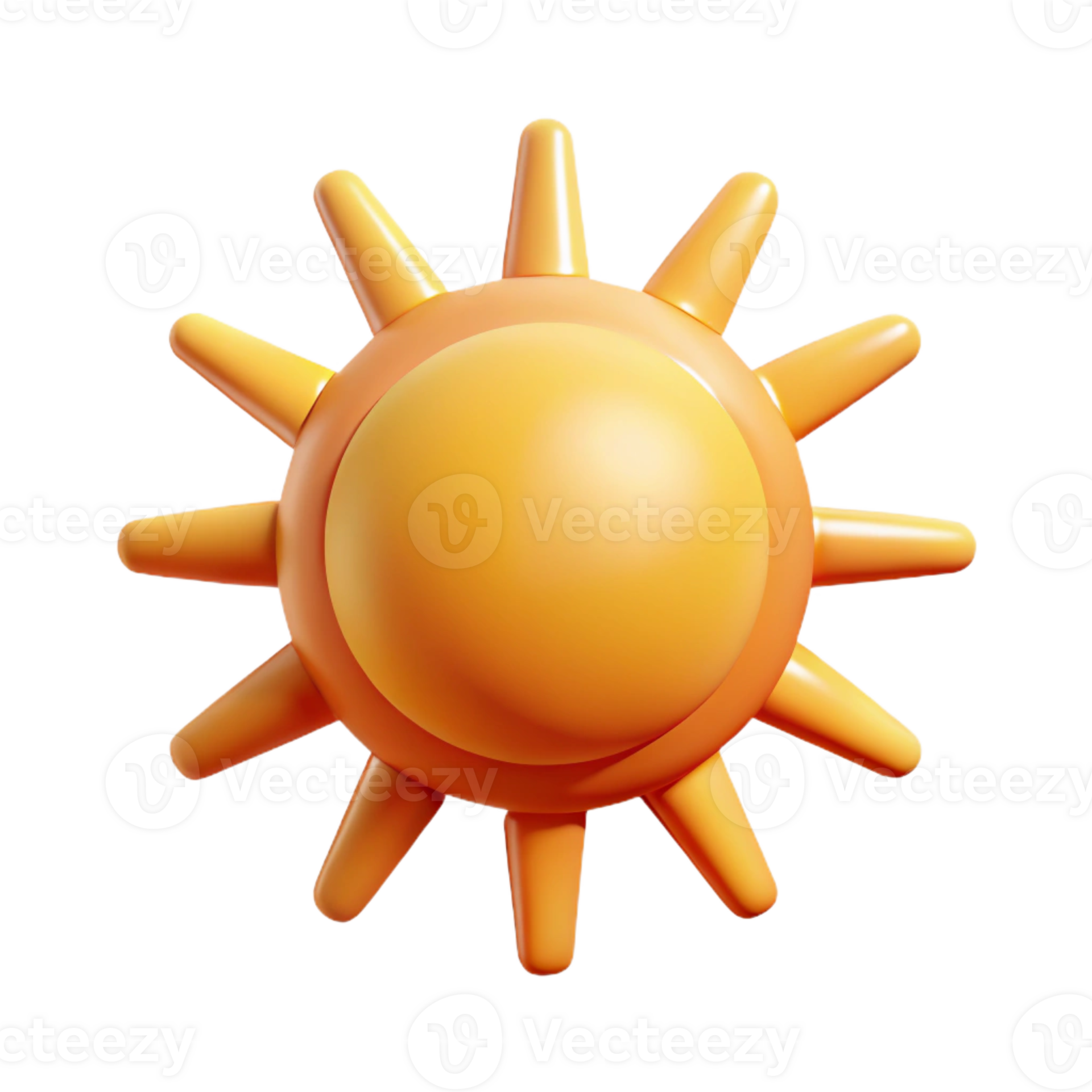 Acclaimed Industrial Symmetrical Flat Color Design Of A Sun With Crisp Edges With Scalable