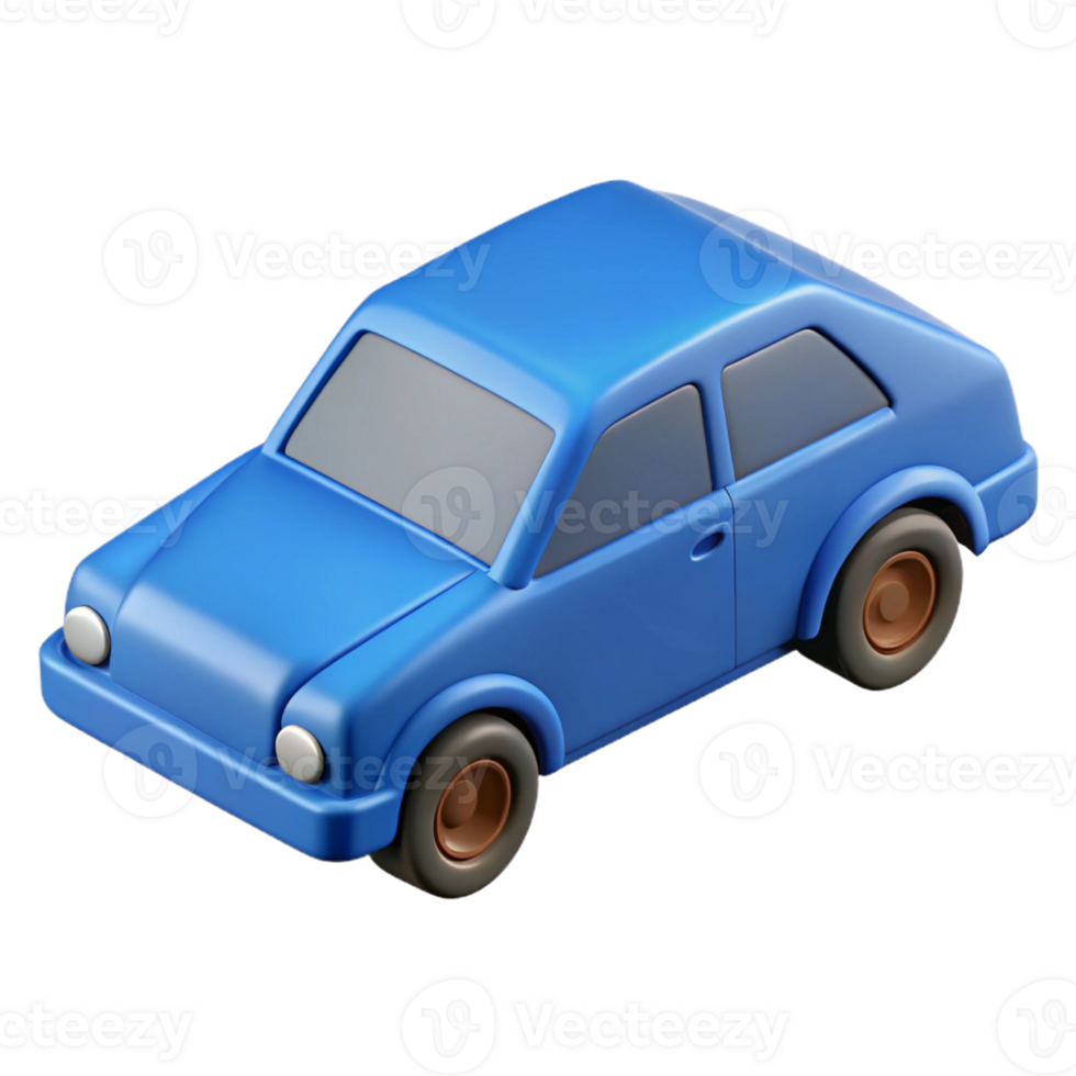 Vibrant Calm Retro Blueprint Of A Simple Car Minimal Design Crisp Edges Flat Color With