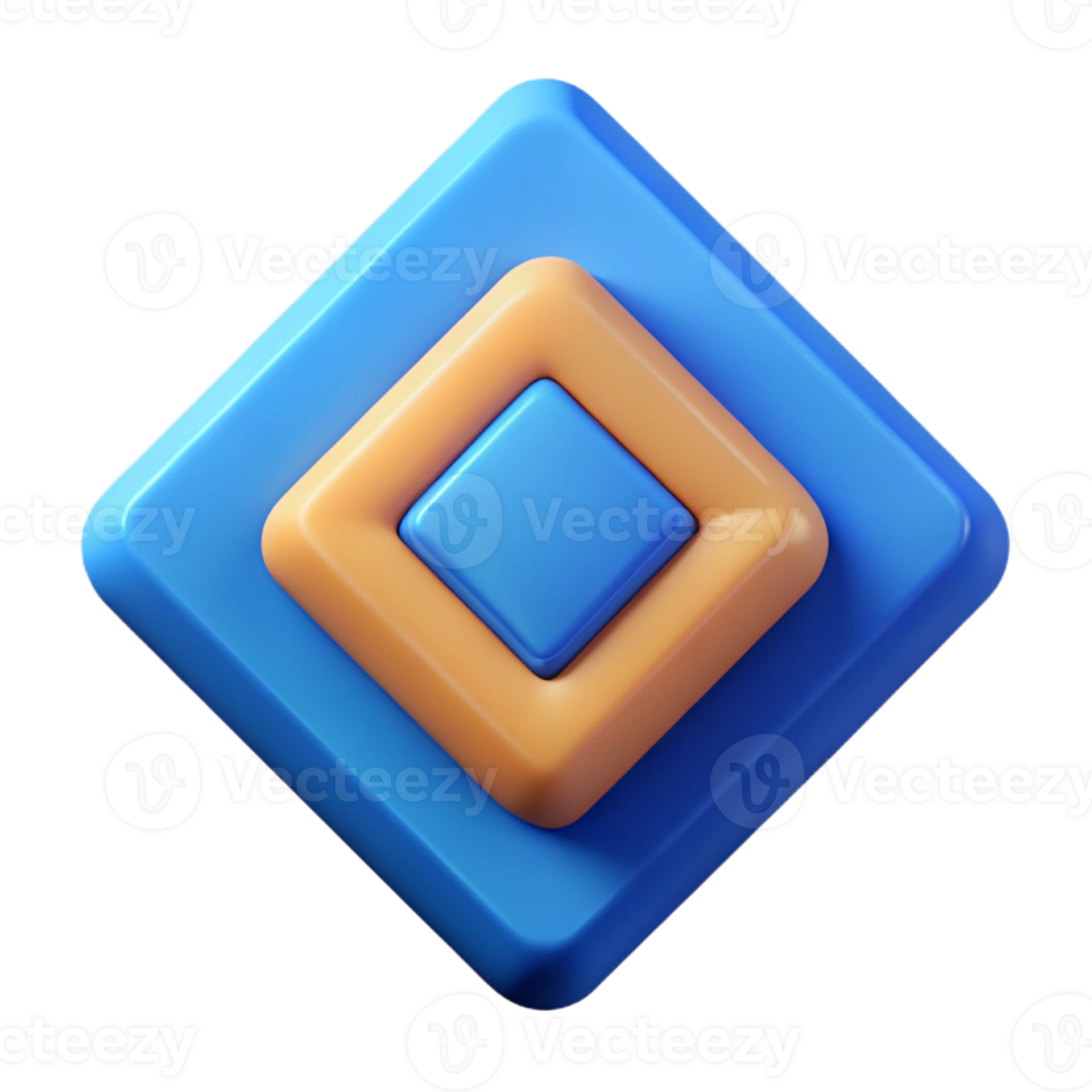 Signature Classic Rotating Square Pattern Crisp Edges Flat Color Minimal Design With Scalable