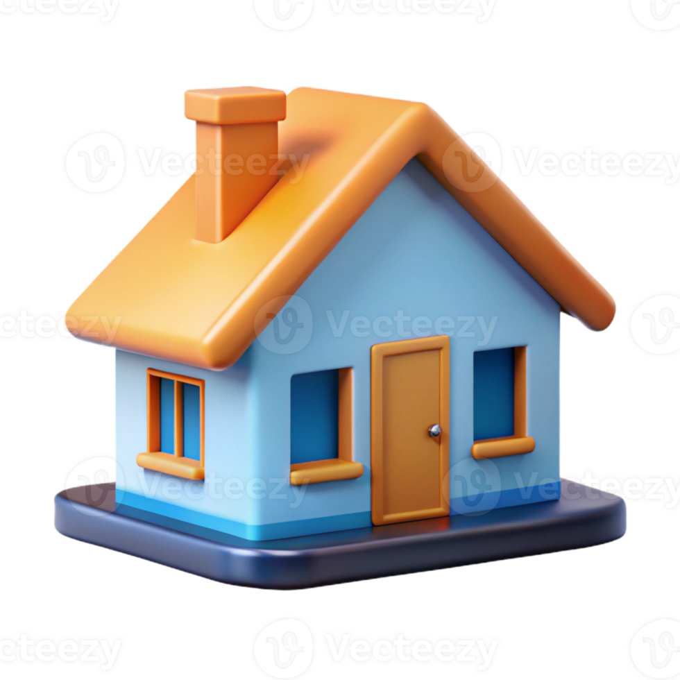 Impressive Standout Scalable Flat Color Illustration Of A House Clean Lines Single Weight