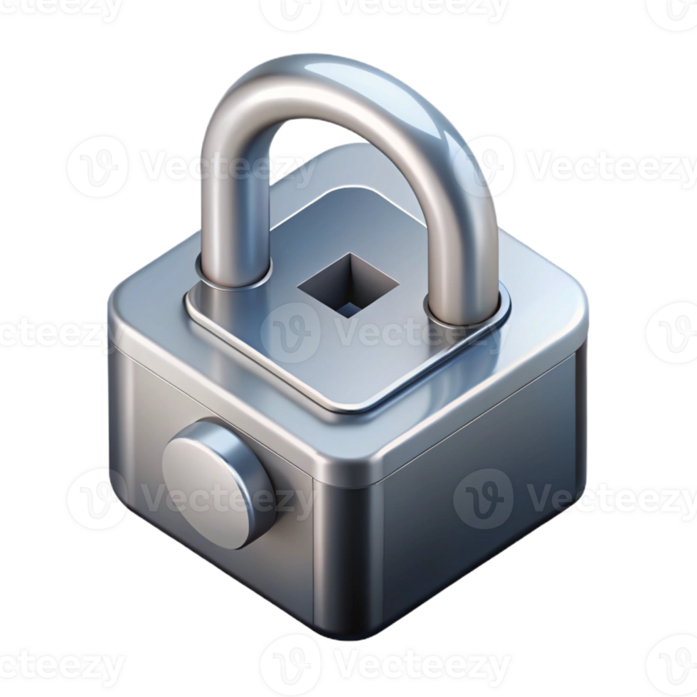 Alluring Unforgettable Symmetrical Isometric Lock Minimal Silver With Scalable Design