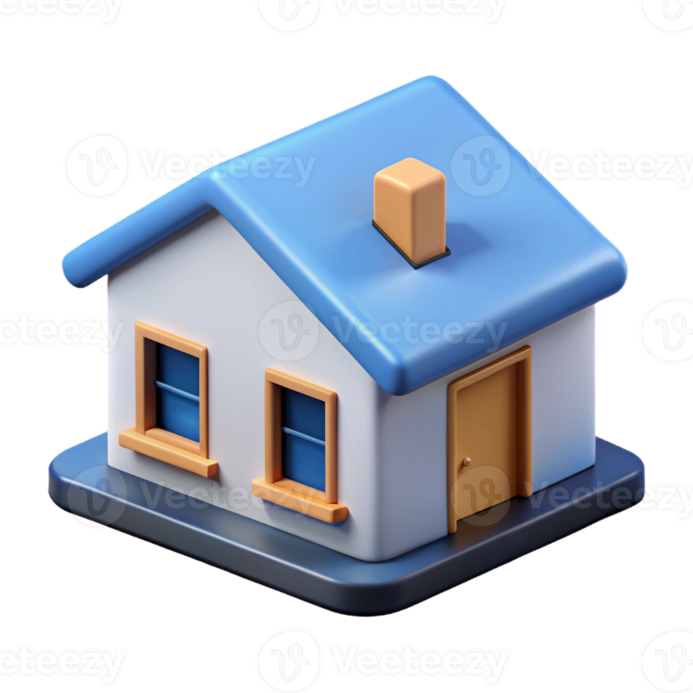 Majestic Coastal Scalable Flat Color Illustration Of A House Clean Lines Single Weight Stroke