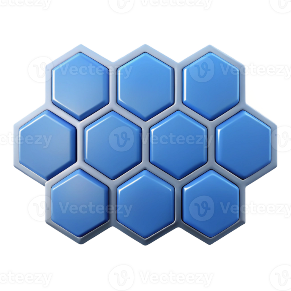 Acclaimed Modern Hexagonal Grid Clean Lines Flat Color Minimal Design Scalable Geometric