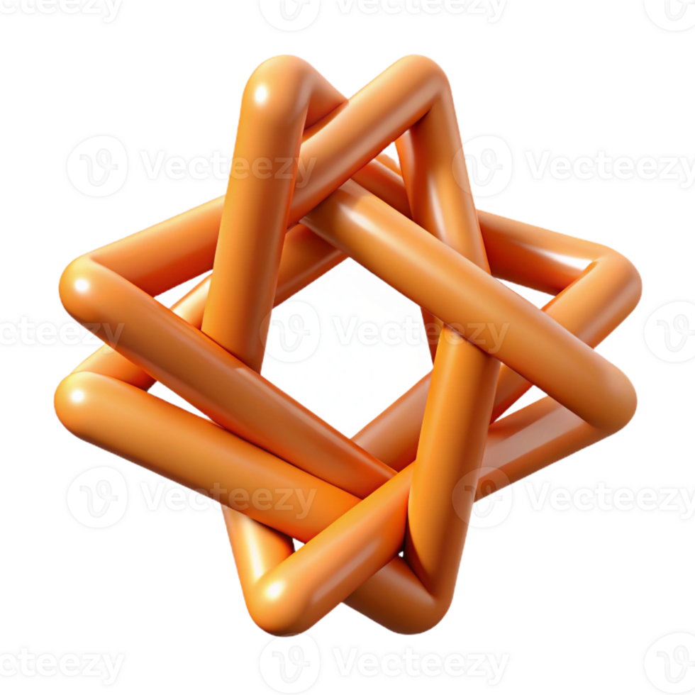 Dramatic Modern Interlocking Geometric Squares With Crisp Edges Flat Purple Color With Scalable