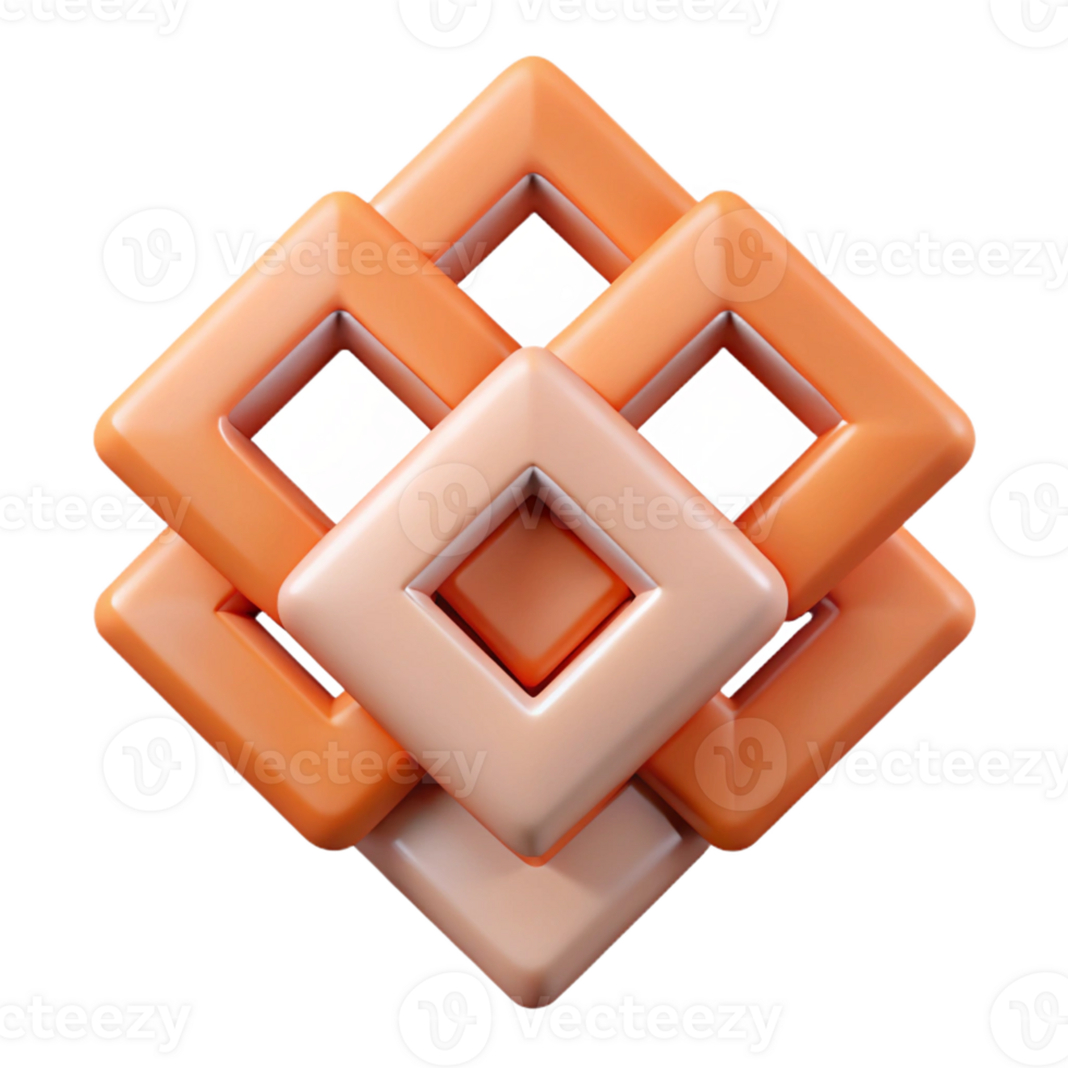 Ethereal Serene Overlapping Squares Forming A Grid Crisp Edges With Scalable Design