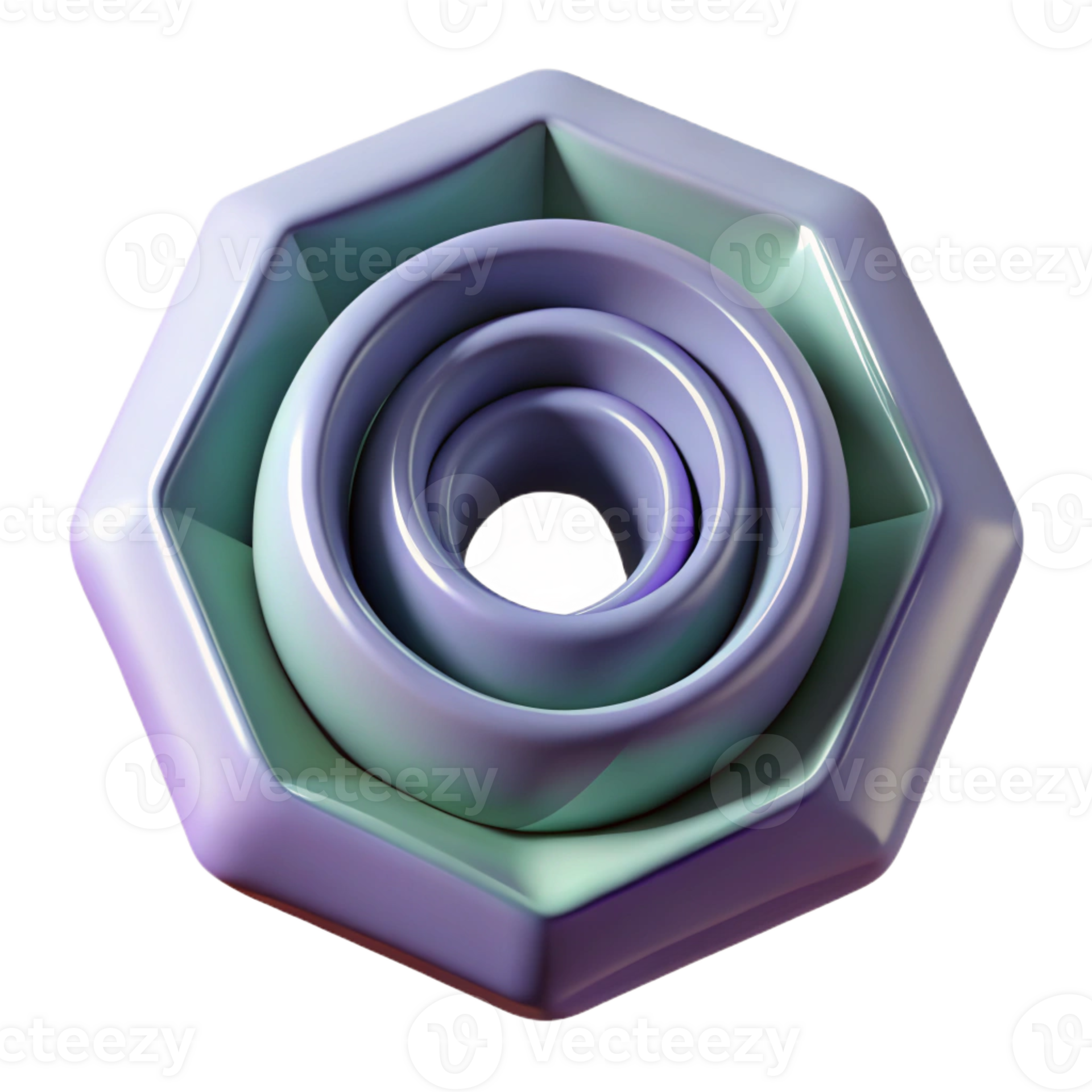 Fascinating Calm Futuristic Hexagon Spiral Crisp Edges Minimal Design With Scalable Design