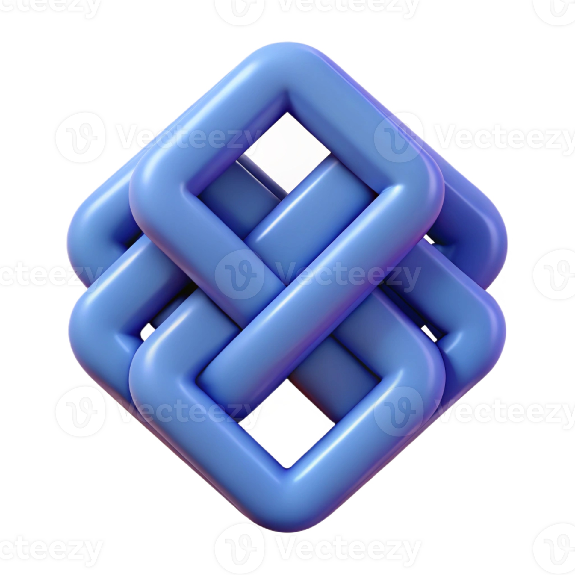 Distinguished Urban Interlocking Geometric Squares Symmetrical Pattern Flat Color Crisp Edges