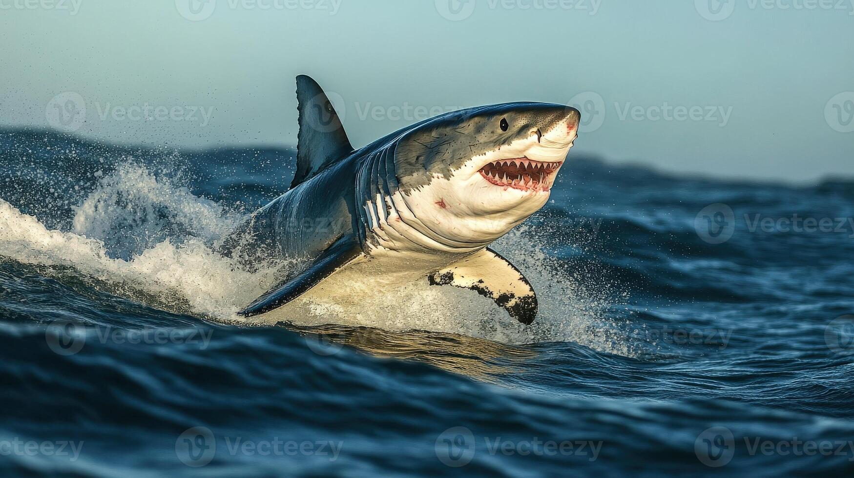 Great White Shark Jaws Open