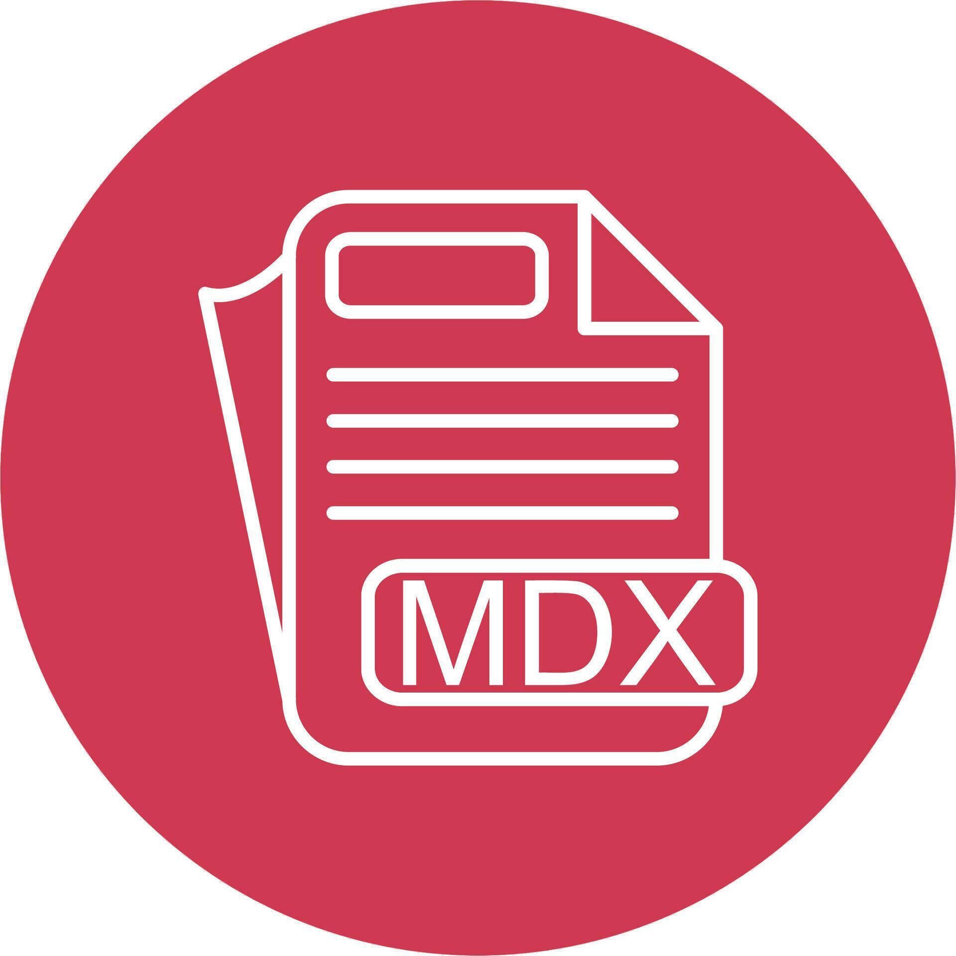 Mdx File Format Subtle Ui Style 60711216 Vector Art At Vecteezy