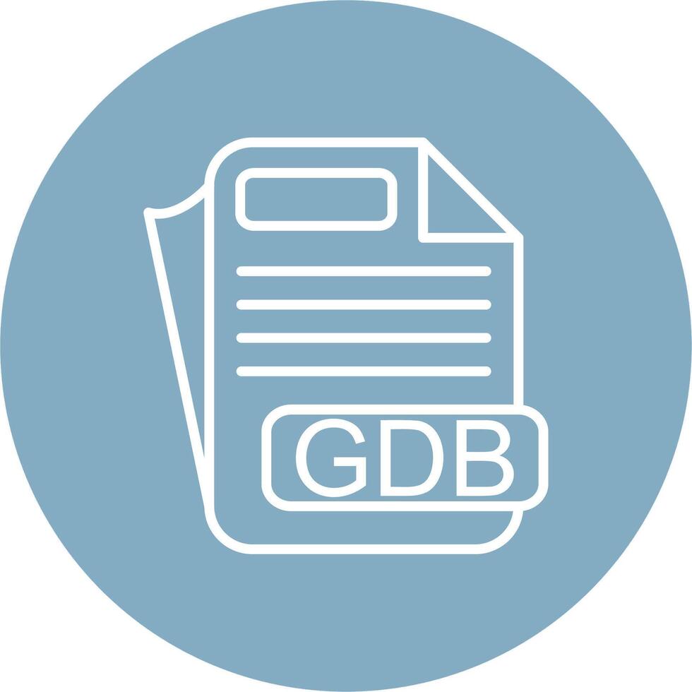 Gdb File Format Conceptual Line Work 60715213 Vector Art At Vecteezy