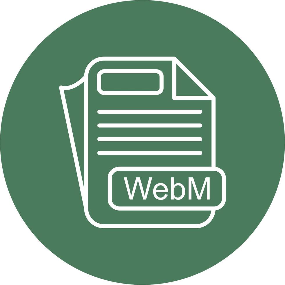 WebM File Format Lined UI Illustration 60715251 Vector Art at Vecteezy