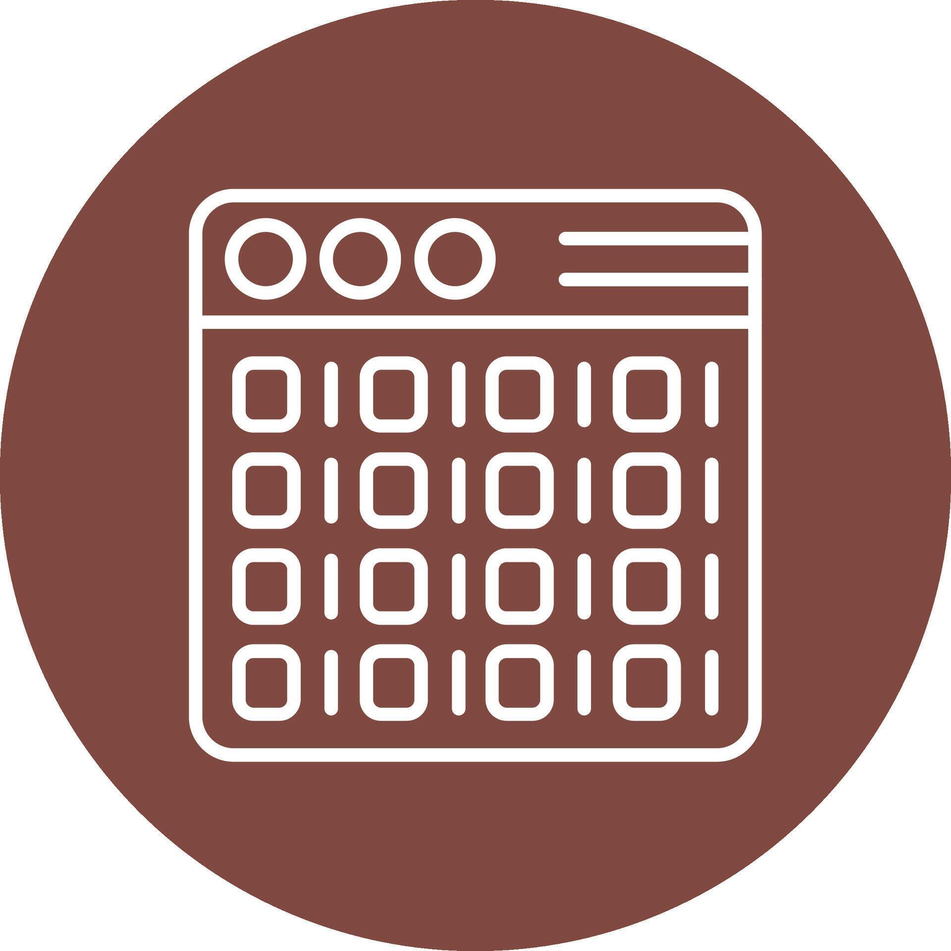 Binary Code Solid Fill Design 60719444 Vector Art at Vecteezy