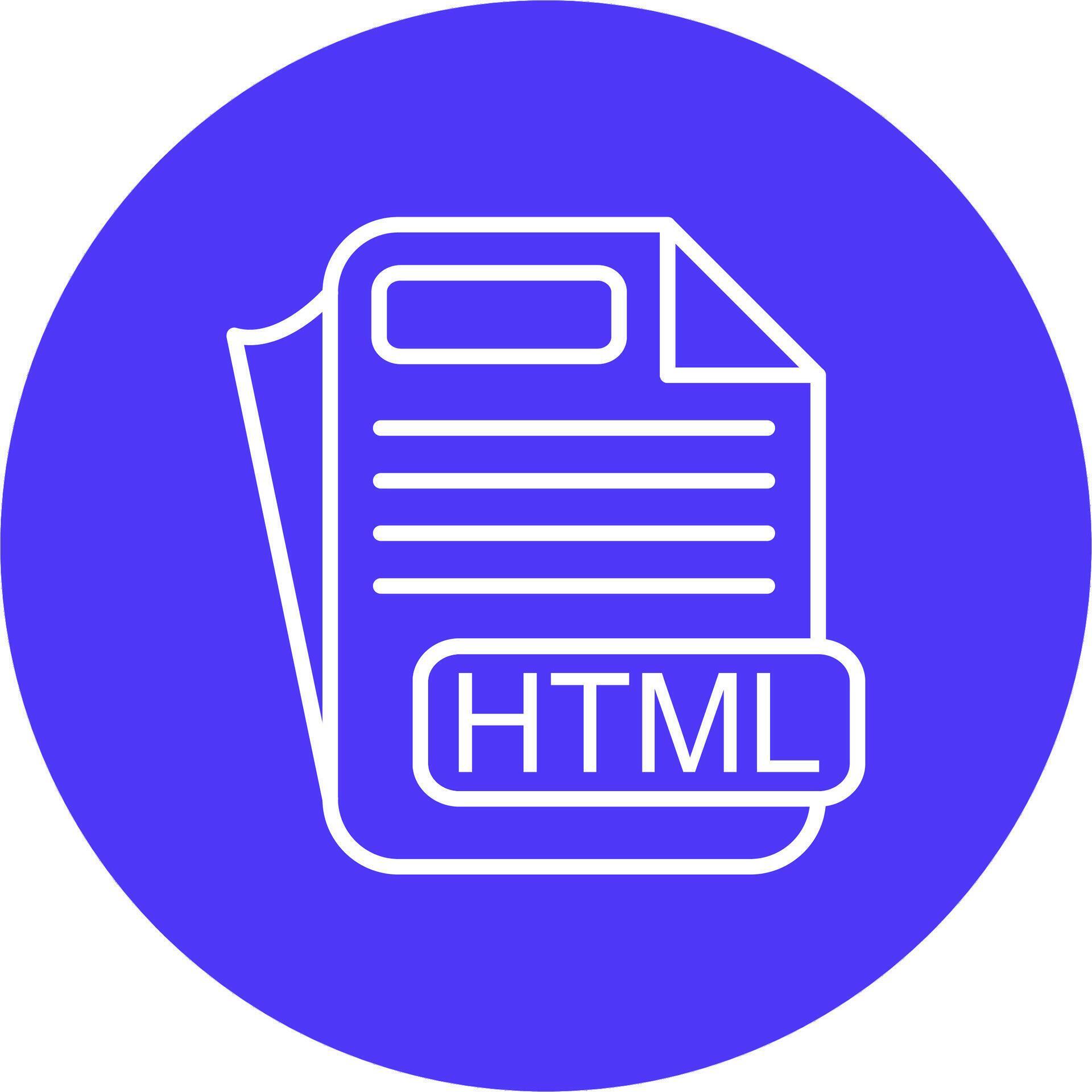 Html File Format Web Interface Symbol 60721039 Vector Art At Vecteezy