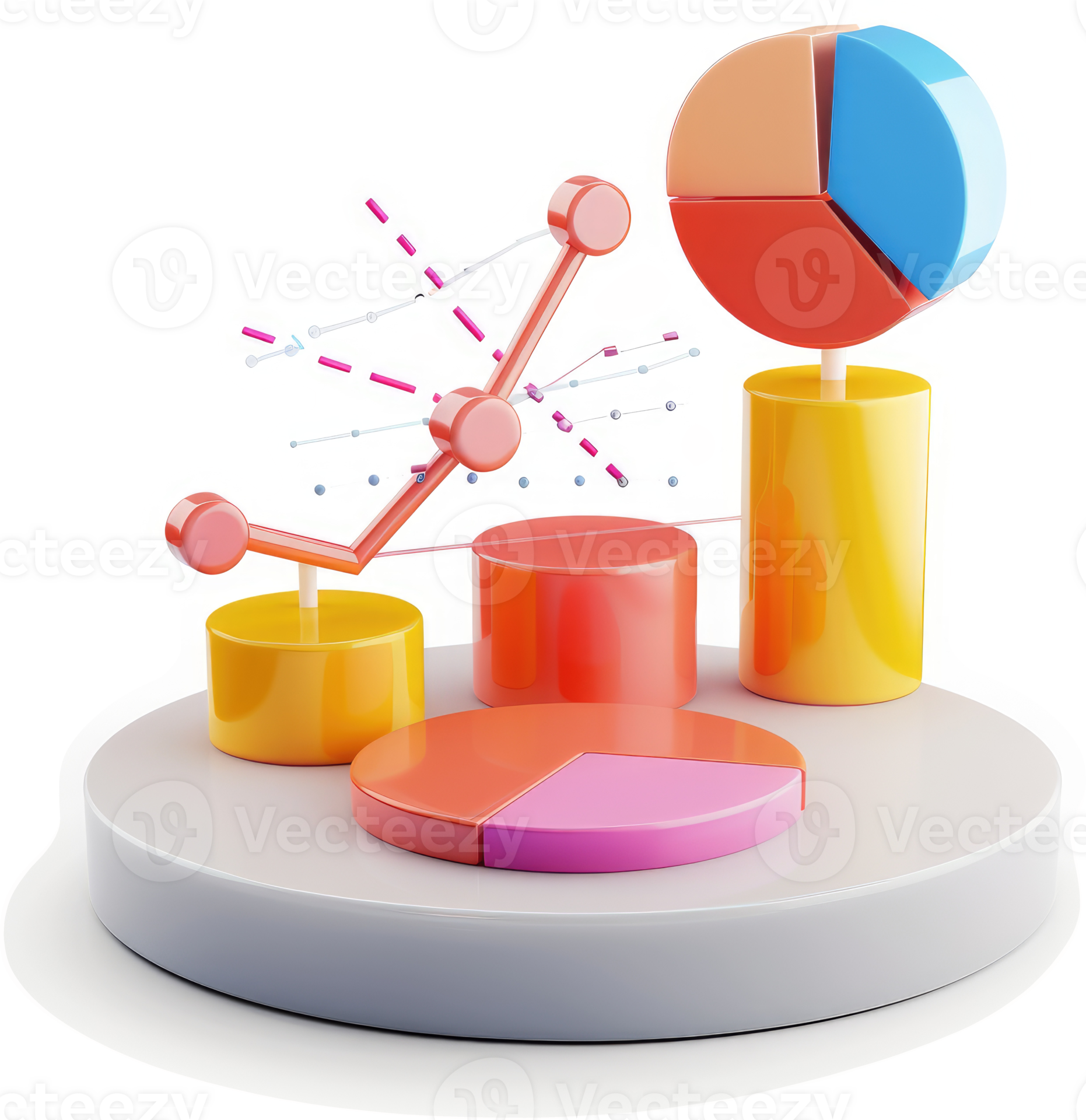 Colorful Graphical Representation Of Data Analysis 60727236 Png