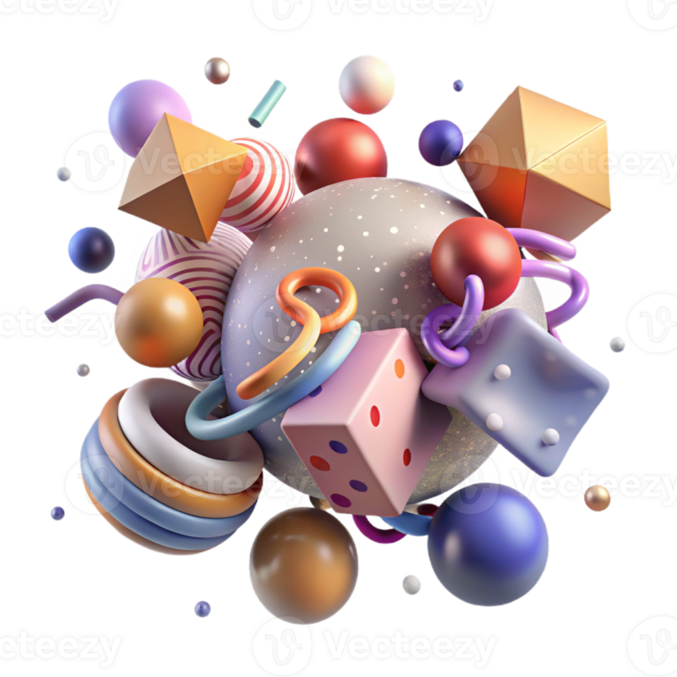 Elegant Modern Abstract Particle System Animation Isolated Detailed
