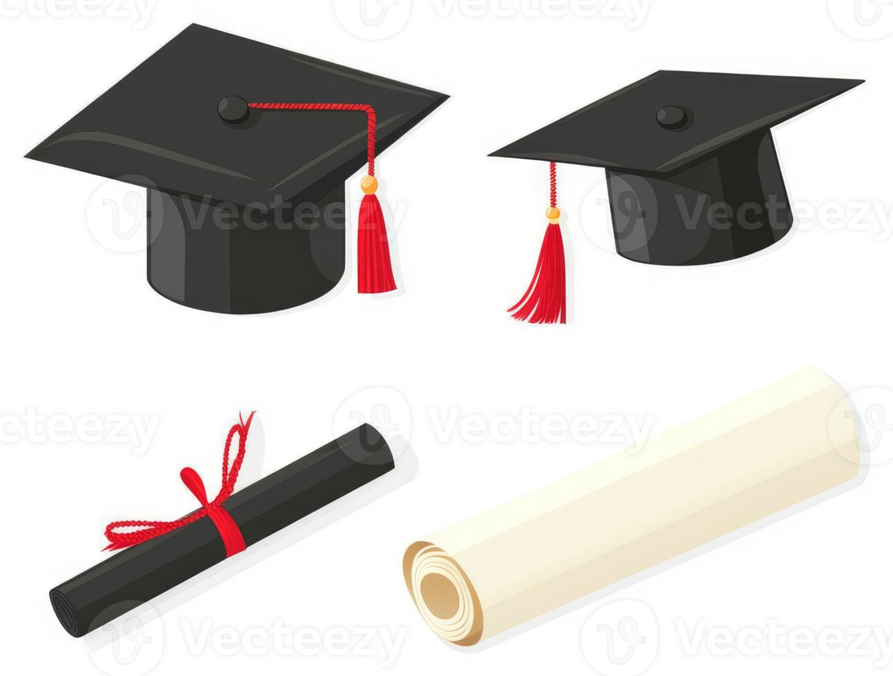 Graduation ceremony symbols of academic achievement. 60764072 PNG