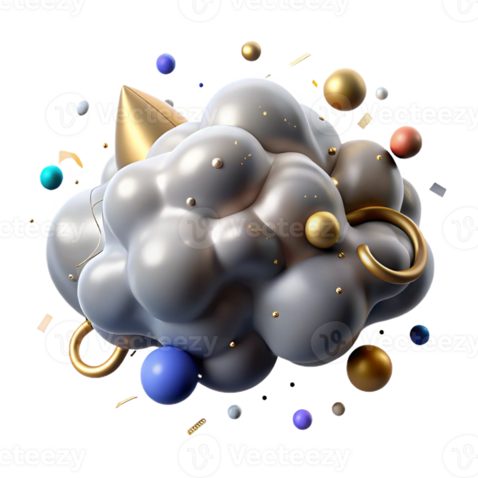 elegant minimalist Dramatic Cloud with Intense Contrast detailed 60769431 PNG