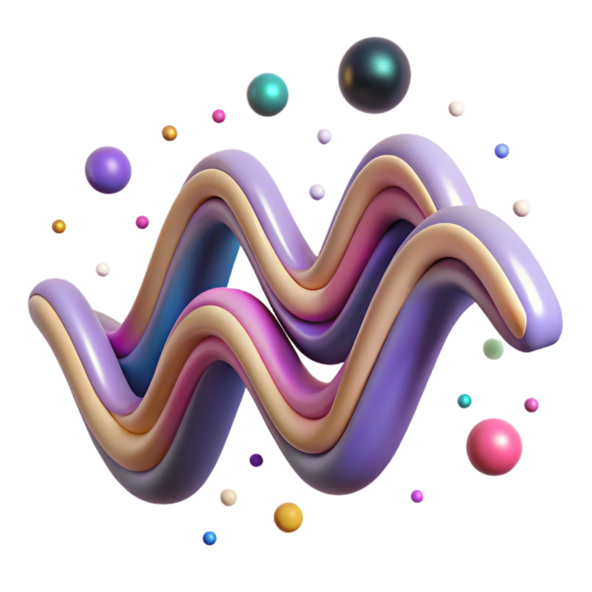 Dramatic Traditional Dynamic Waveform Pattern Isolated Element Original
