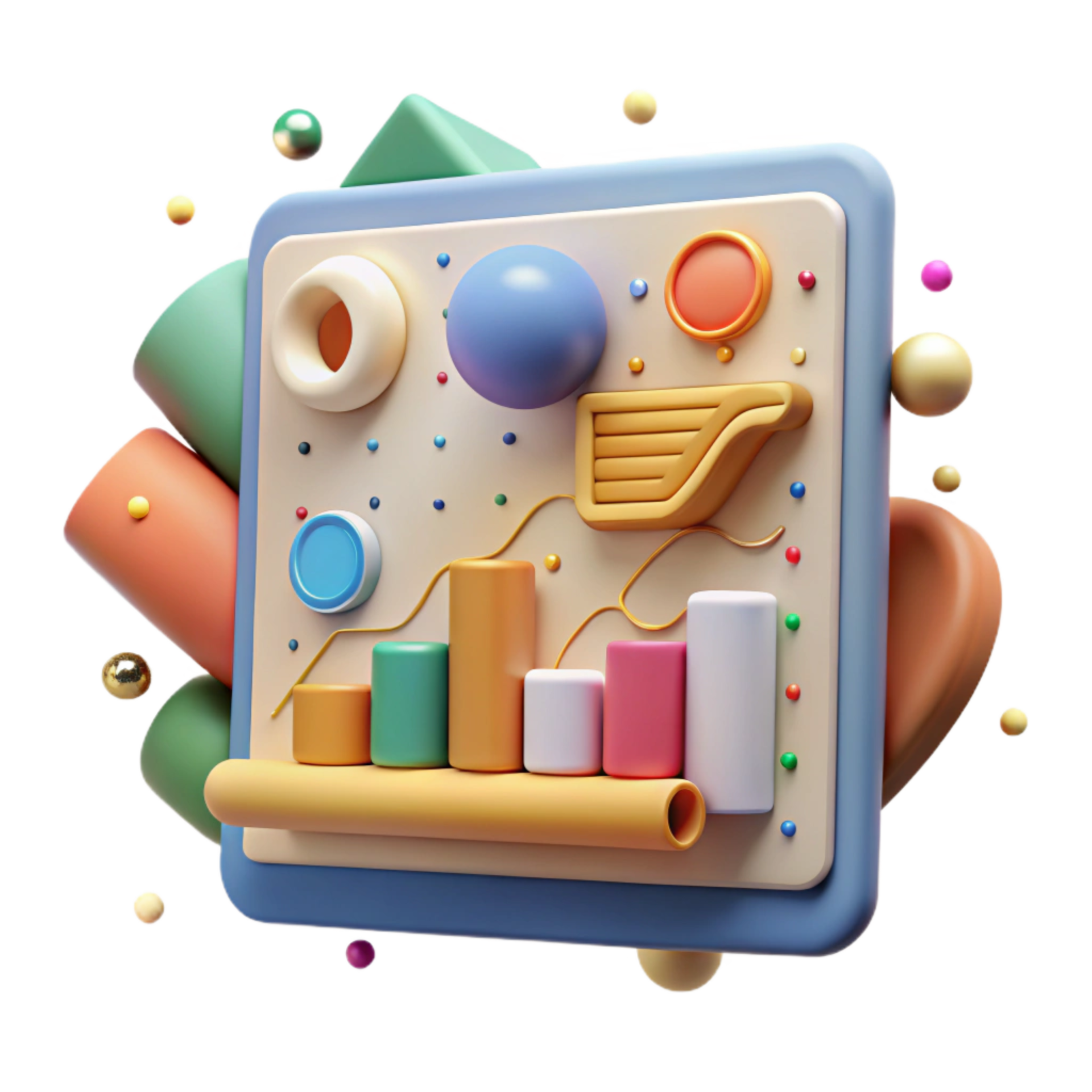 Magnificent Classic Data Visualization Perspective Chart Cutout