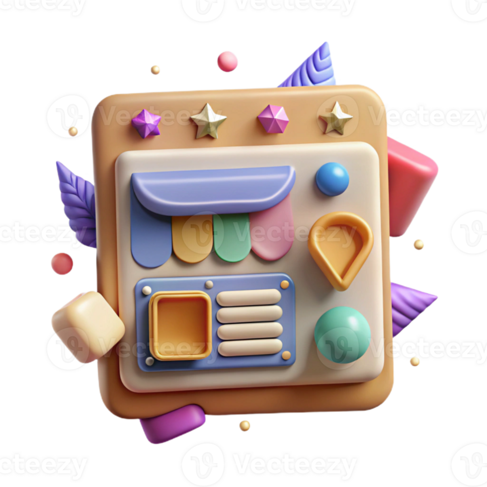 Serene Abstract E Commerce Platform Interface User Panel Cutout 60771708 Png