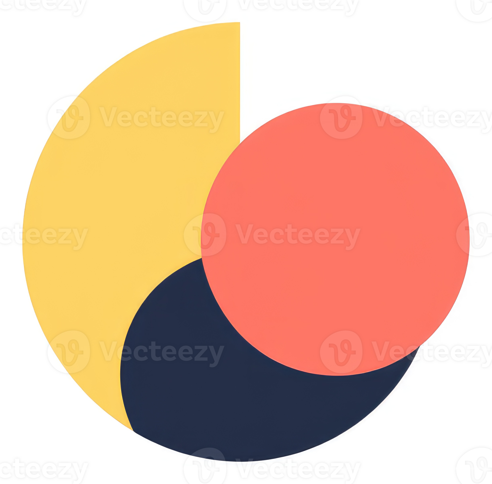 A Vibrant Abstract Design Featuring Overlapping Circles In Shades Of