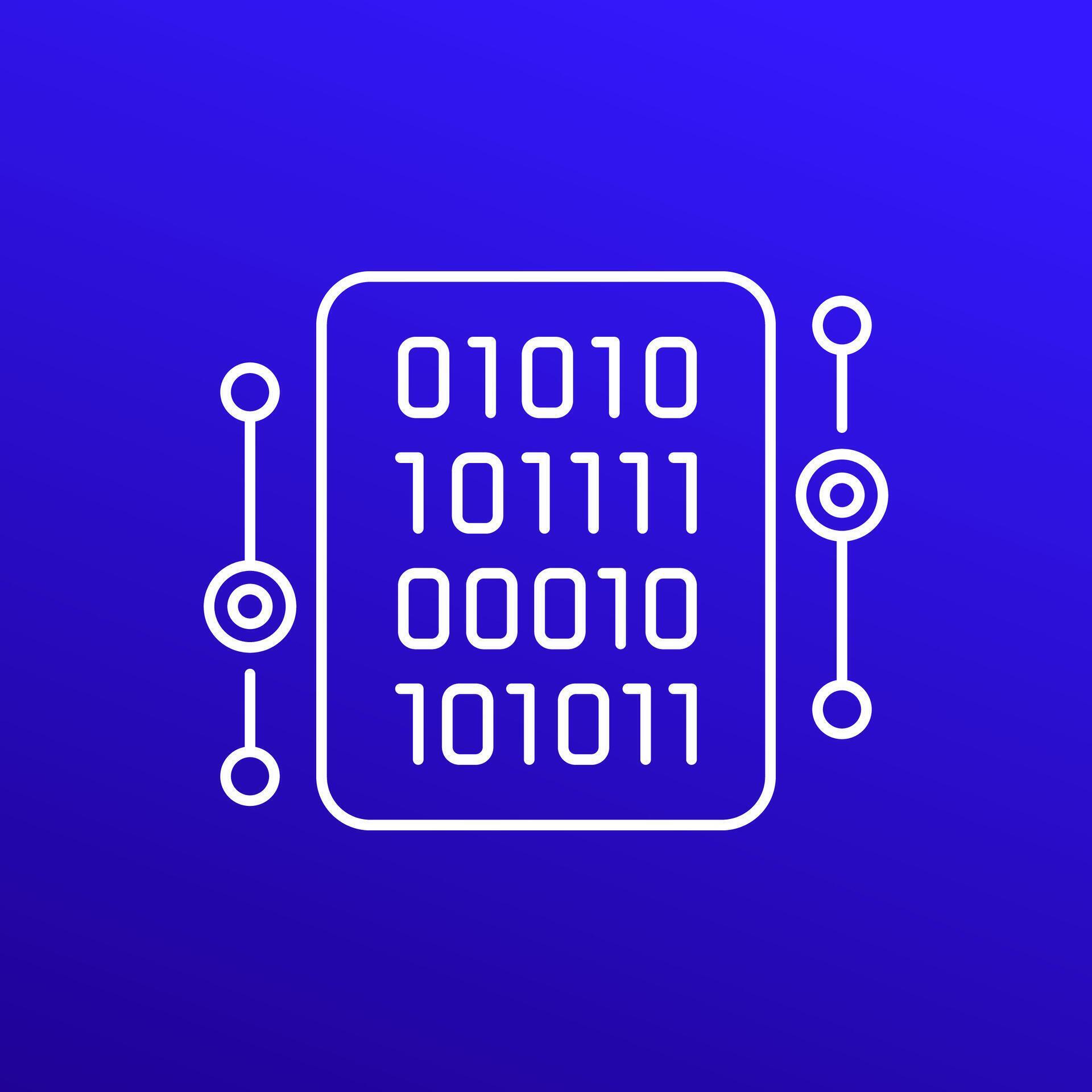 Compile code icon in line style 61429265 Vector Art at Vecteezy