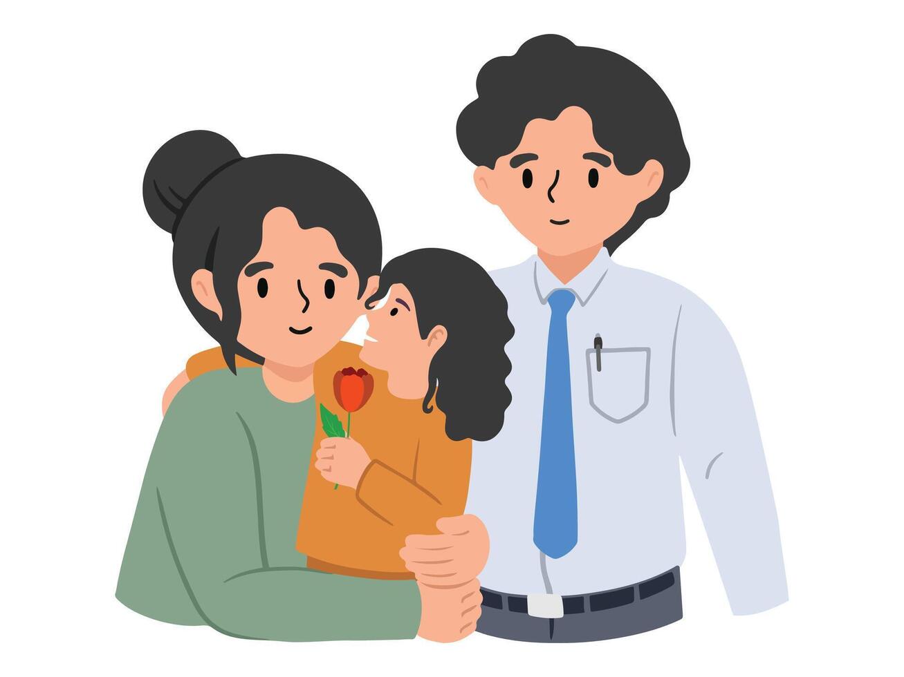 Cartoon Family Clip Art iluustration 61576541 Vector Art at Vecteezy