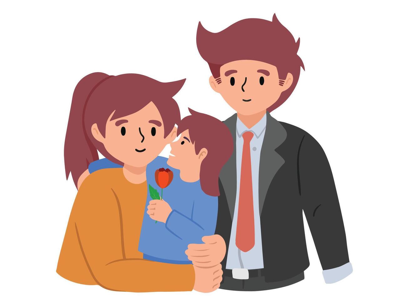Cute Cartoon Family Clip Art 61576565 Vector Art at Vecteezy