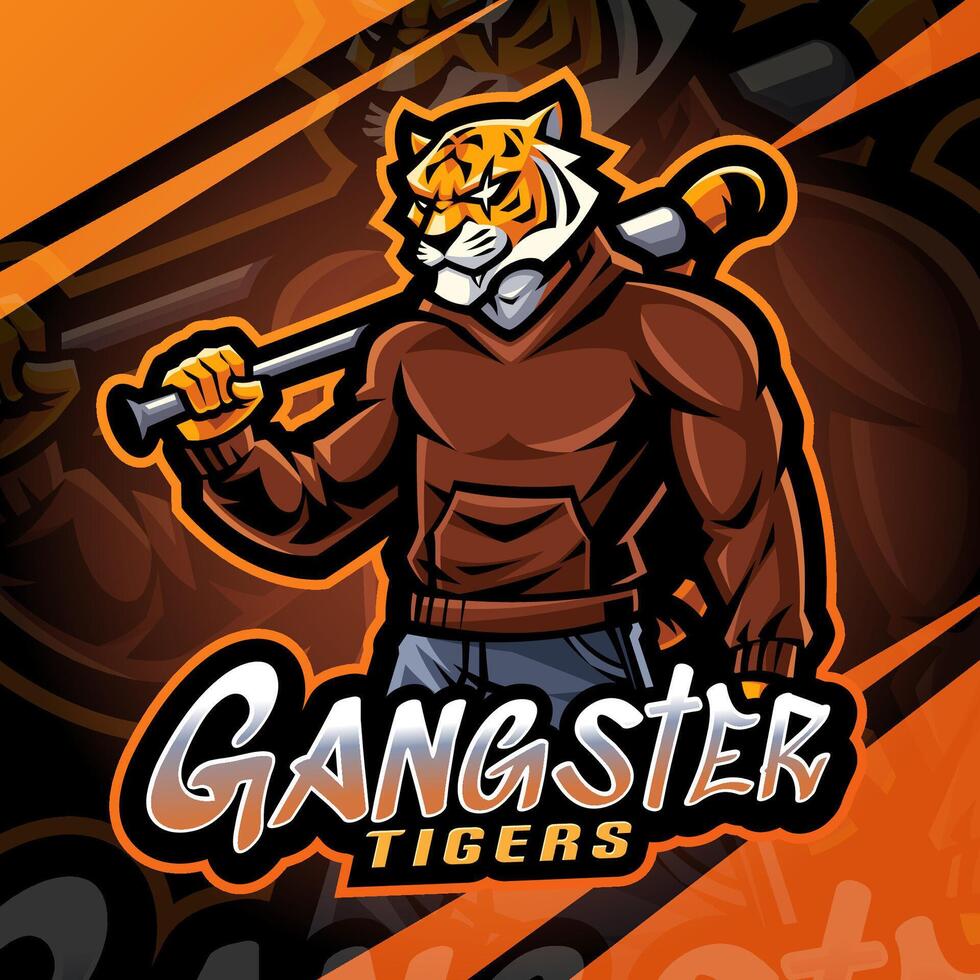 Gangster tiger esport mascot logo 61675936 Vector Art at Vecteezy