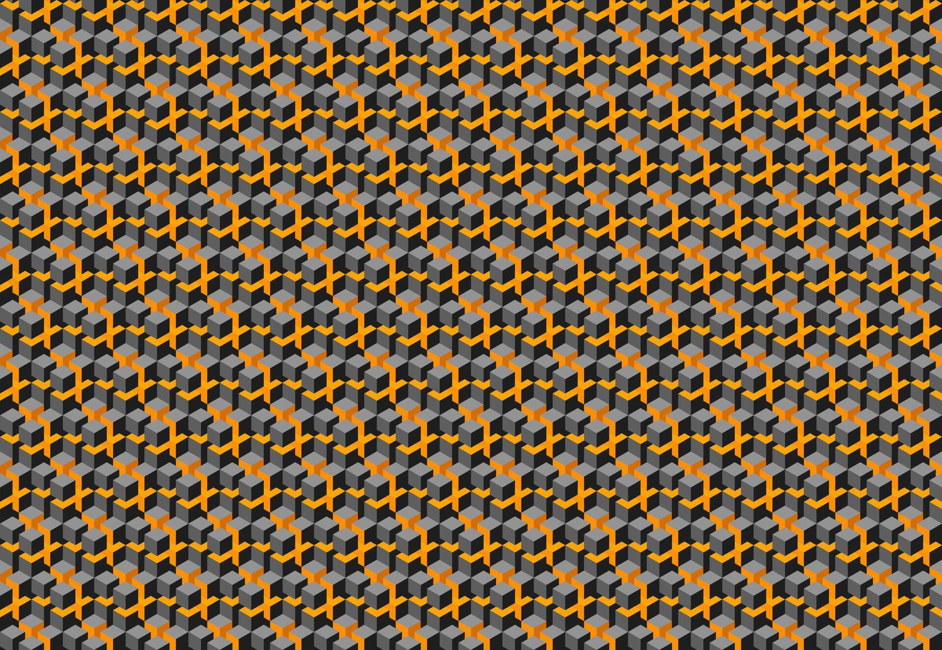 Intricate Geometric Pattern Featuring A Repeating Design Of Gray And