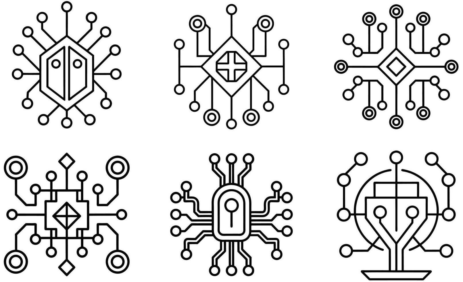 Abstract Circuit Board Design 61888626 Vector Art at Vecteezy