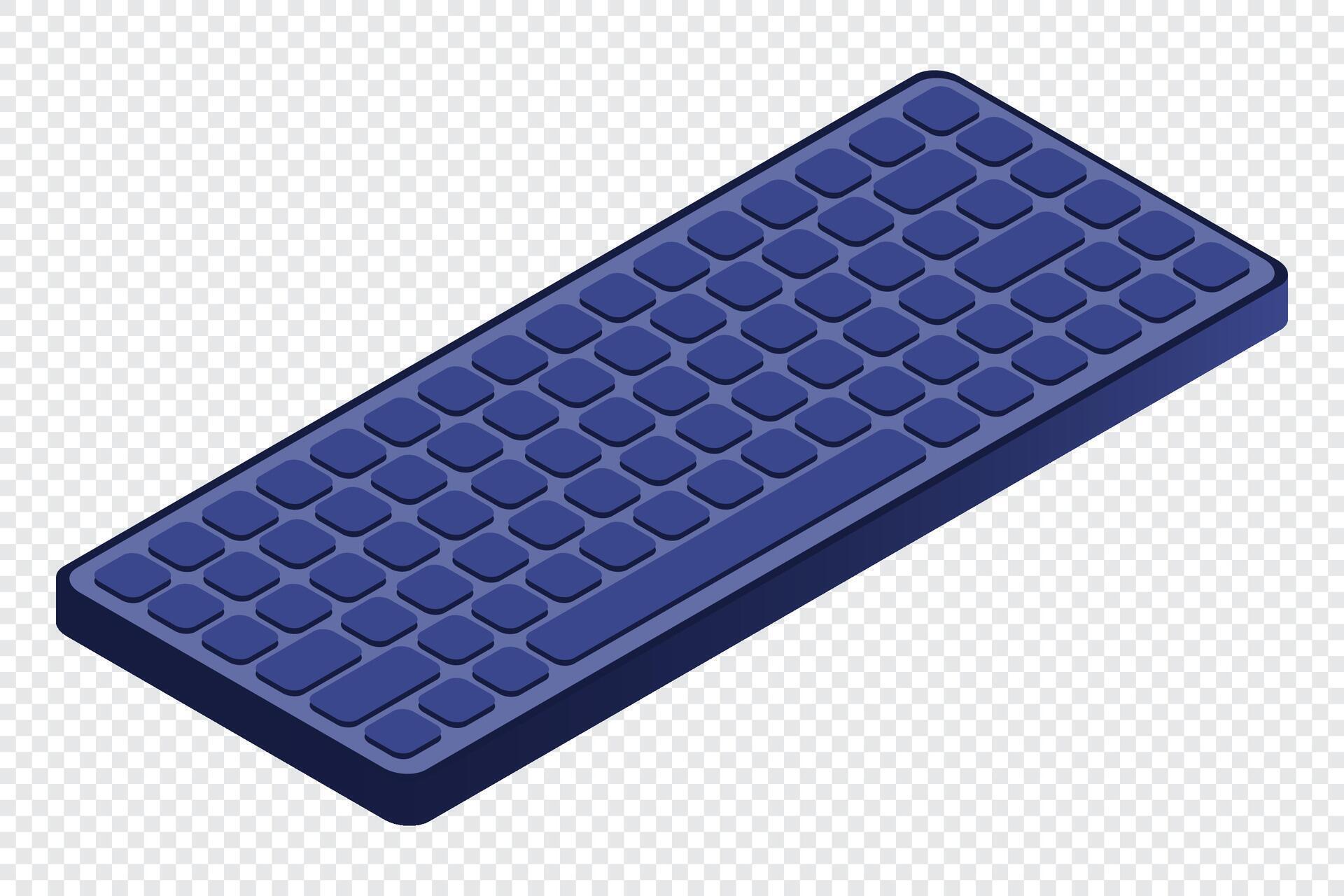 Isometric generic computer keyboard. Keyboard icon. Isometric technology. isometric illustration ...