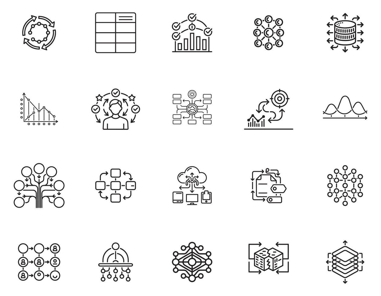 Deep Learning and Neural Network Icons Set 62079741 Vector Art at Vecteezy