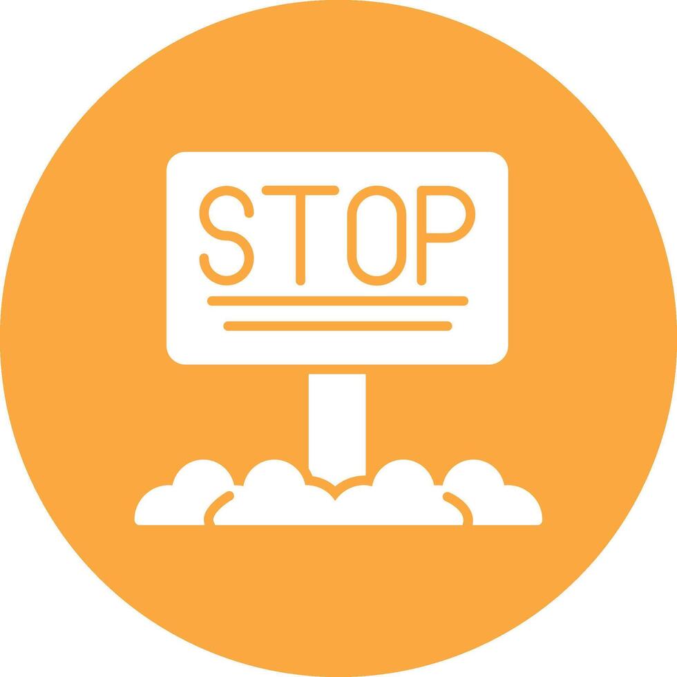 Stop Solid Fill Design 62131758 Vector Art at Vecteezy