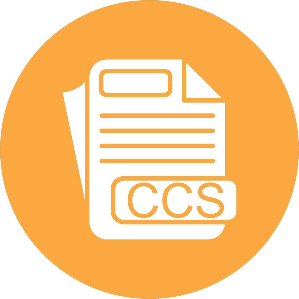 Ccs File Format Clean Shape Symbol 62140943 Vector Art At Vecteezy