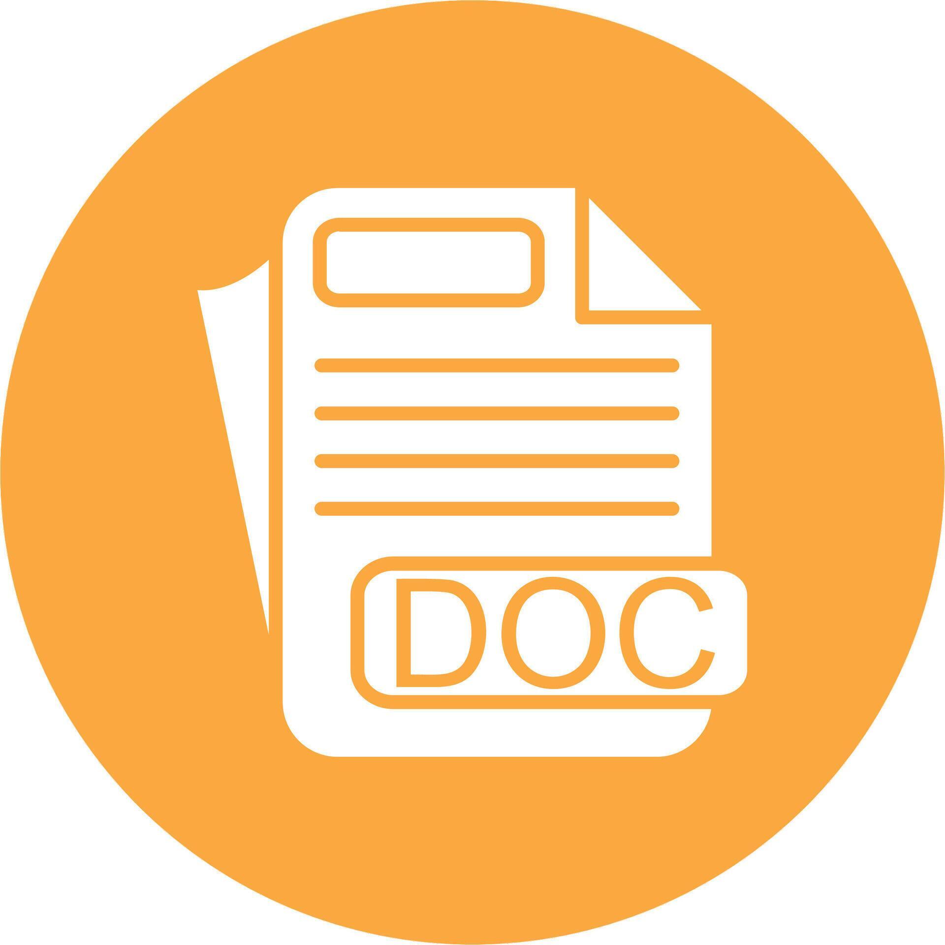 DOC File Format Bright Flat Element 62141280 Vector Art at Vecteezy