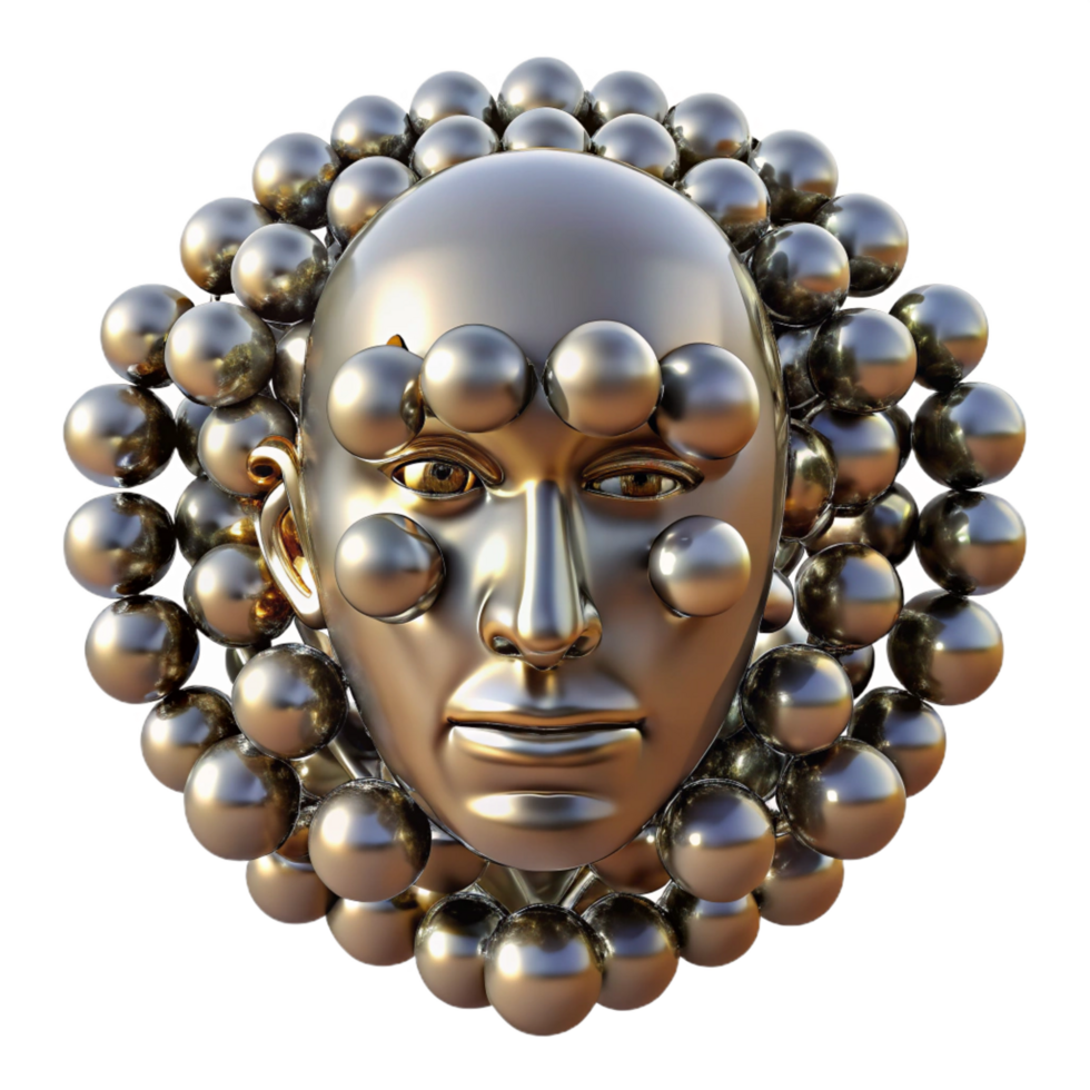 Melancholic Spectacular A Swarm Of Nanobots Forming The Shape Of A