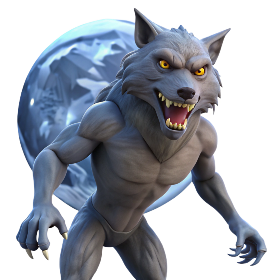 hypnotic passionate creative A fearsome werewolf howling at the moon, dark and atmospheric ...