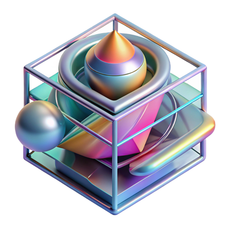 picturesque unforgettable A complex, layered composition of geometric shapes and lines, with a ...