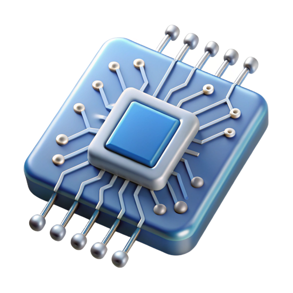 Standout Art Deco A Close Up Of A Microchip Intricate Pathways Etched