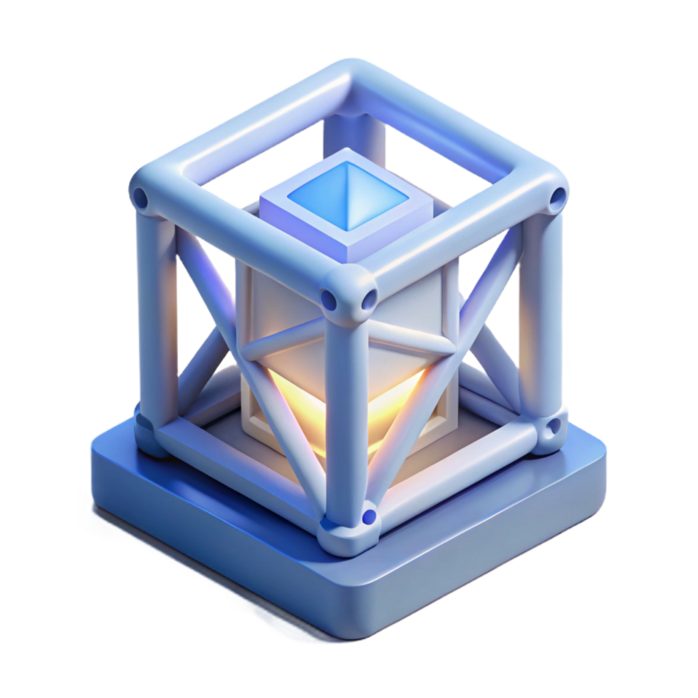 Calm Stunning A 3d Printer Creating A Complex Geometric Shape Layer By Layer Illuminated By A