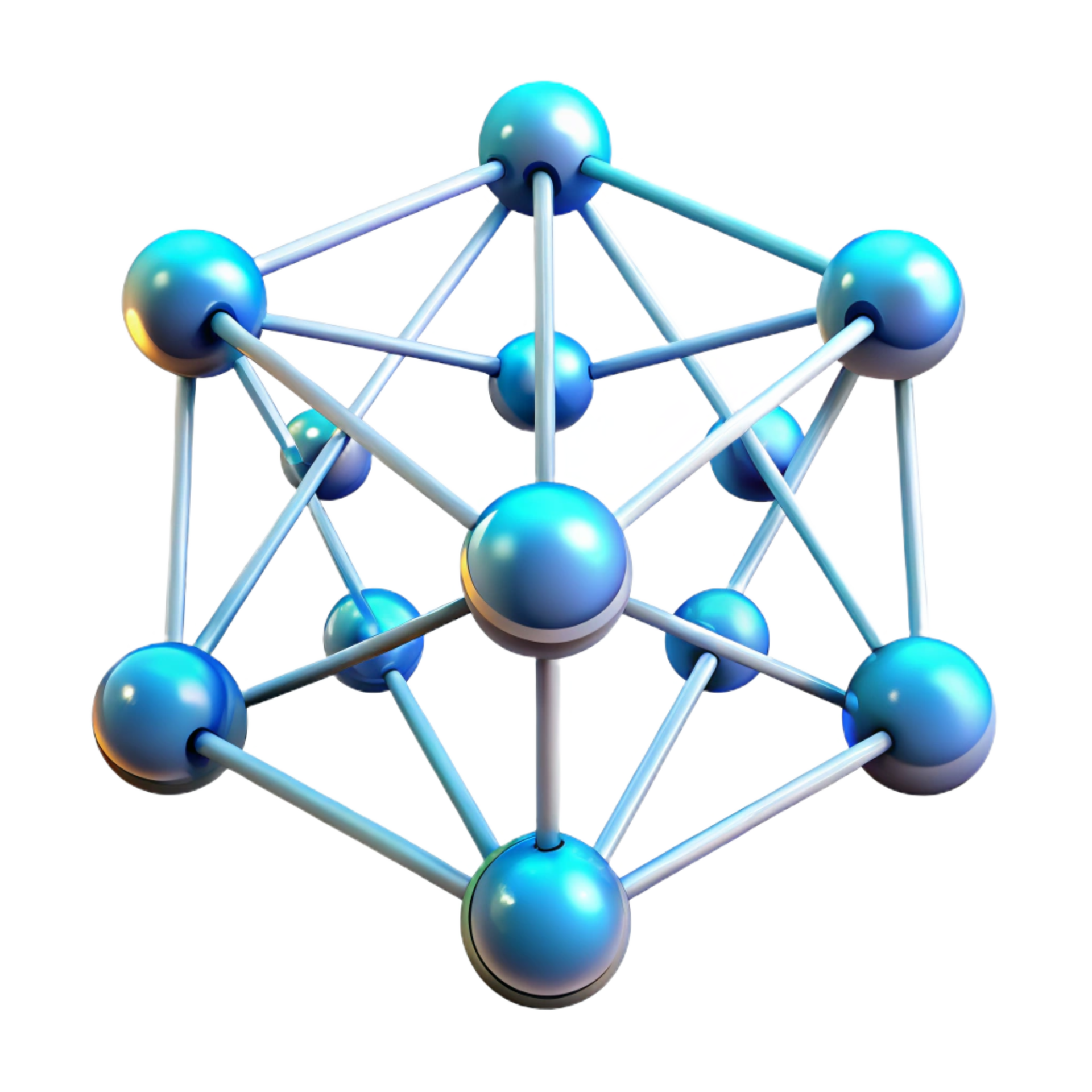 Stunning Futuristic A Network Of Interconnected Nodes Pulsating With Data Glowing Lines