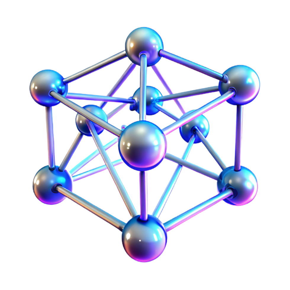 immaculate abstract A network of interconnected nodes pulsing with light, data streams flowing ...