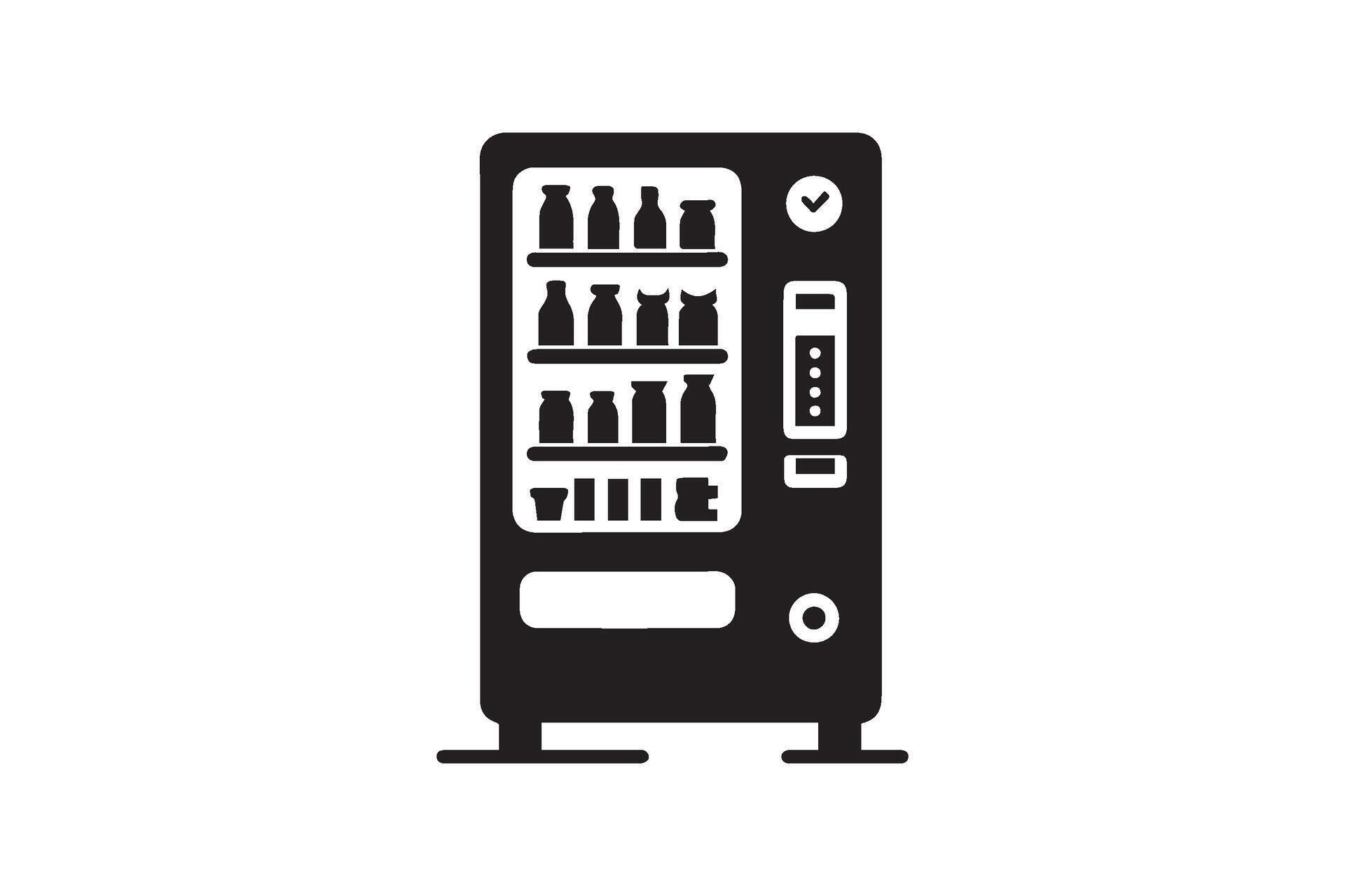Simple vending machine icon. Vending machine silhouette. 62363630 Vector Art at Vecteezy