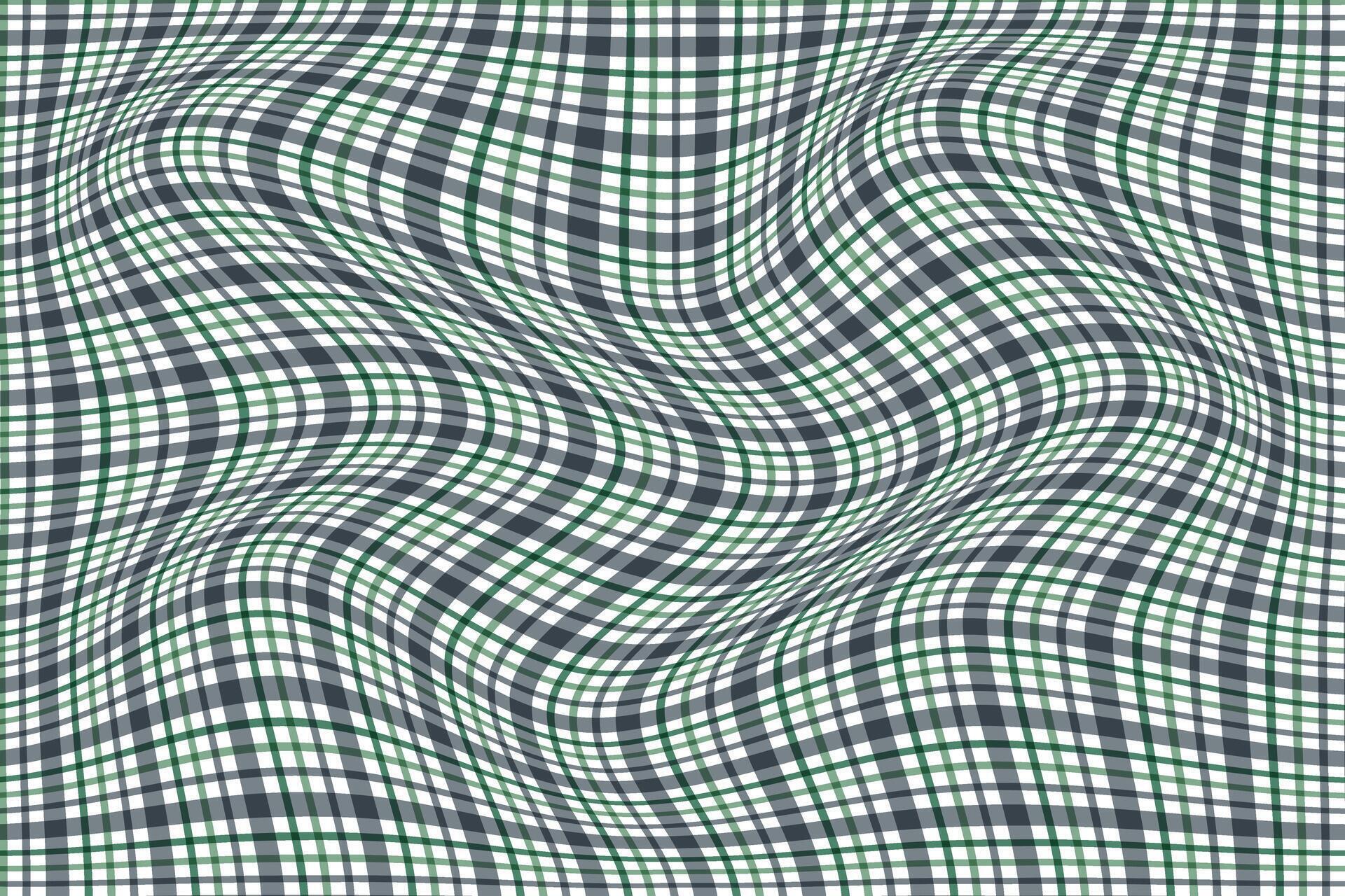 simple abstract fig color plaid check wavy line pattern distorted grid a wavy optical illusion ...